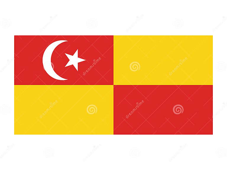 Flag of Selangor State stock vector. Illustration of location - 192829203