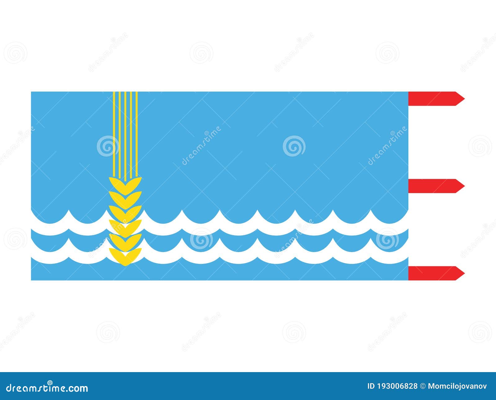 Flag of Selenge Province stock vector. Illustration of asian - 193006828