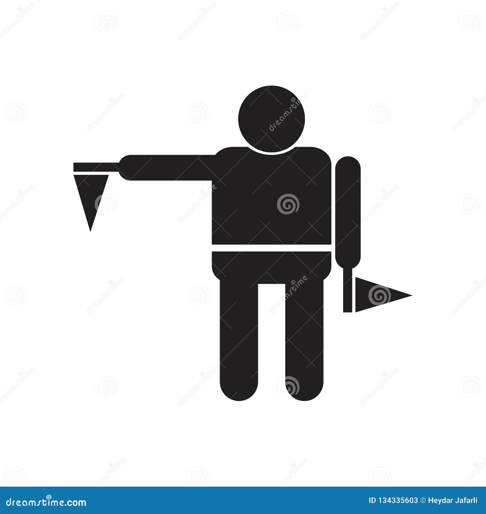 Flag Semaphore Language Icon Vector Sign and Symbol Isolated on White ...