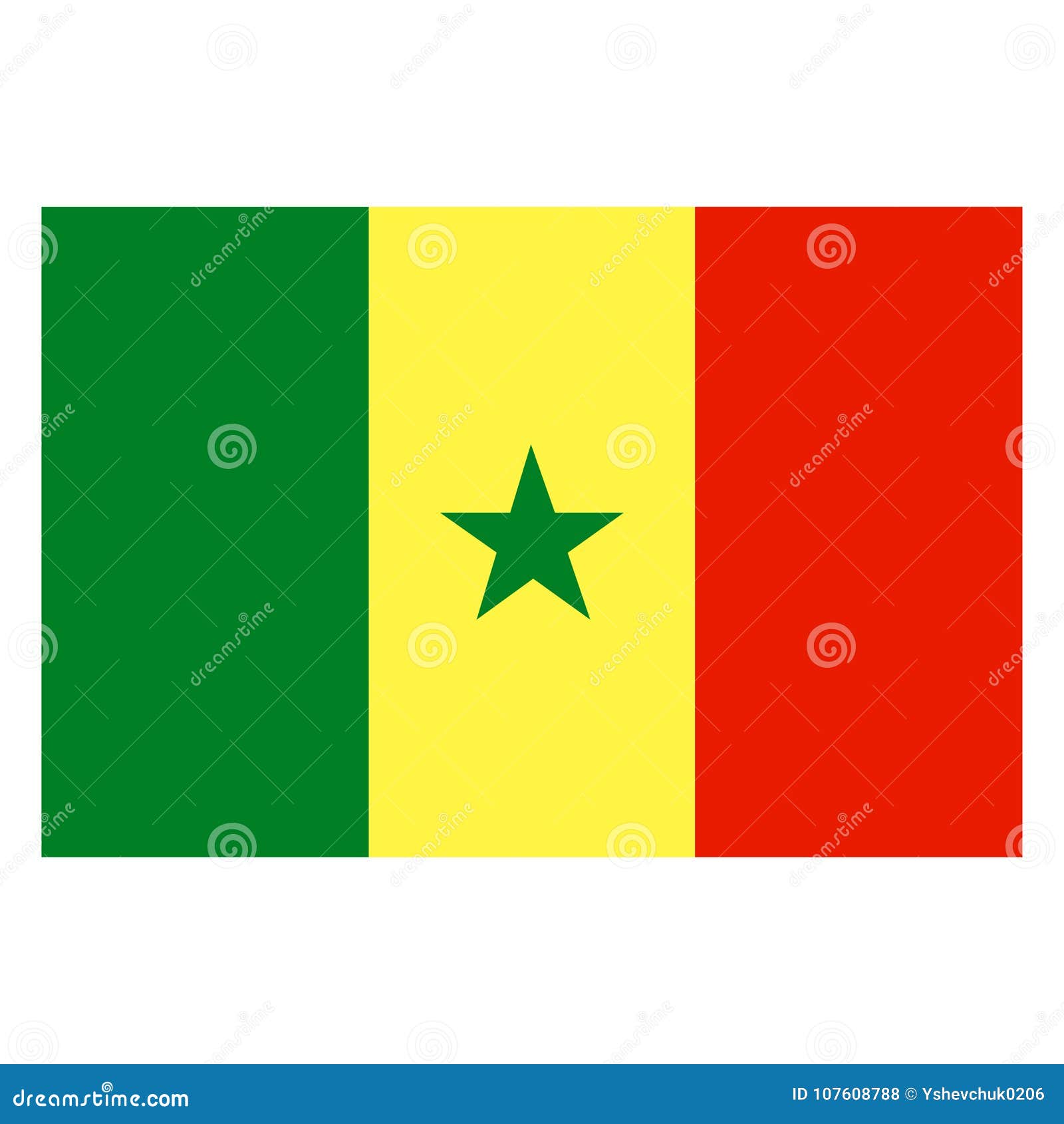 Senegal of Icon. Vector Illustration Stock Vector - Illustration of ...