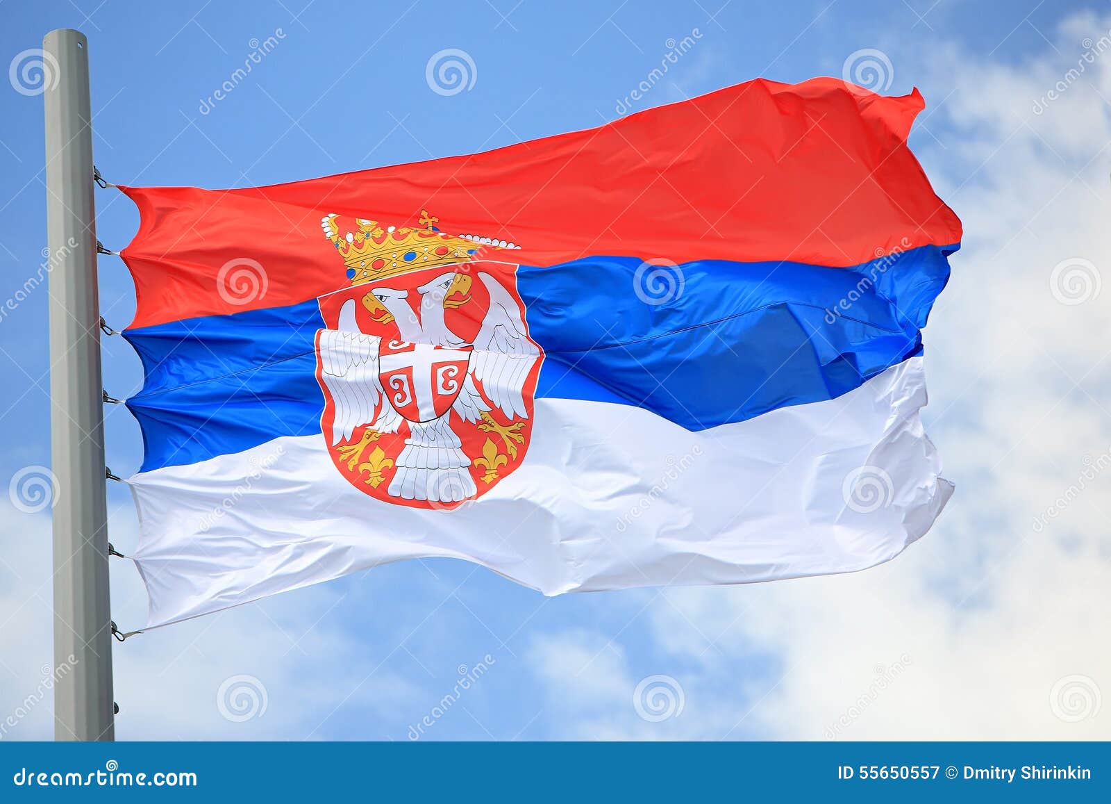Flag of Serbia stock image. Image of symbol, flags, serbia - 55650557