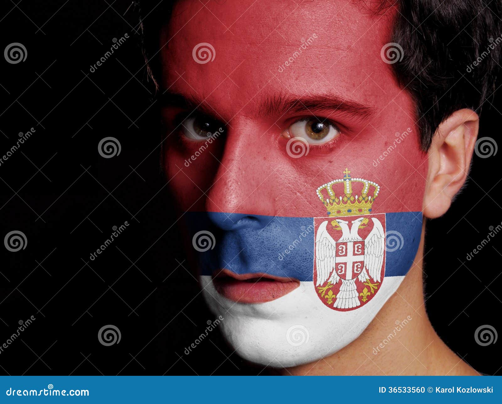 Flag of Serbia stock photo. Image of background, horizontal - 36533560