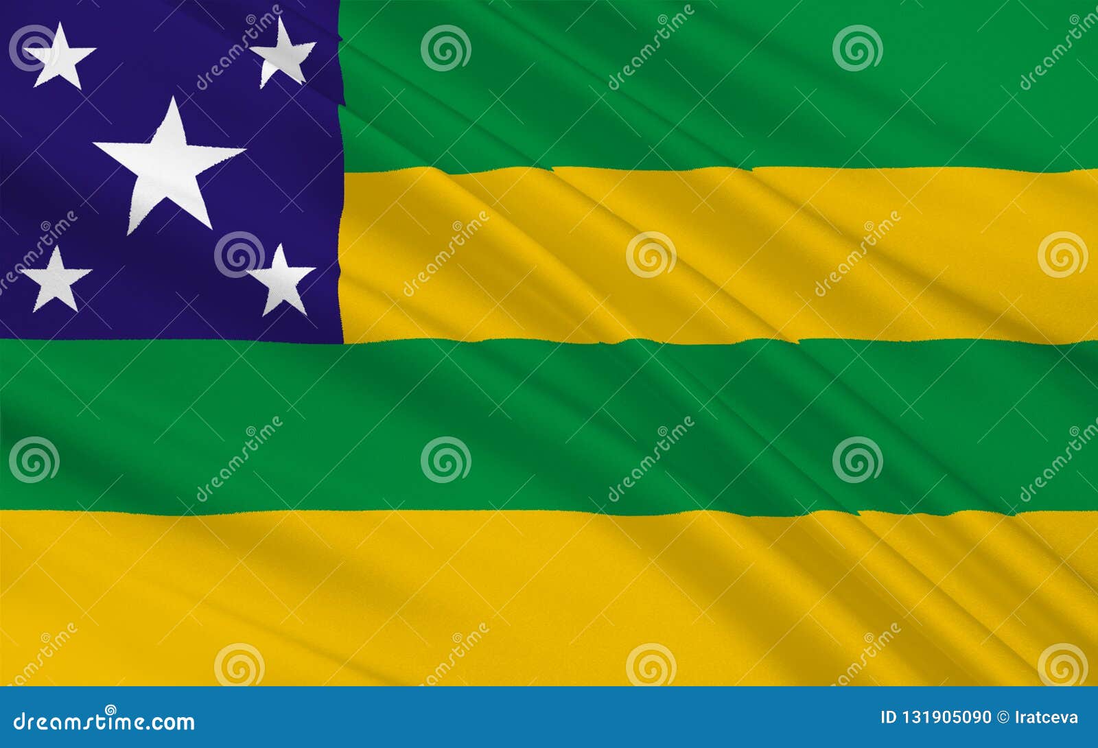 Flag of Sergipe, Brazil stock photo. Image of south - 131905090