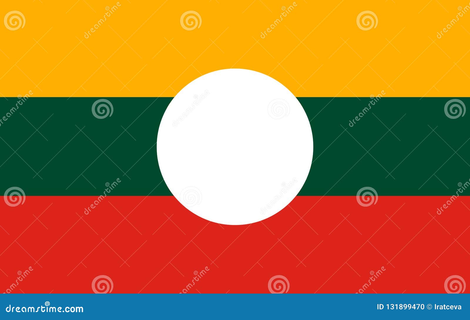 Flag of Shan, Myanmar stock illustration. Illustration of burmes ...