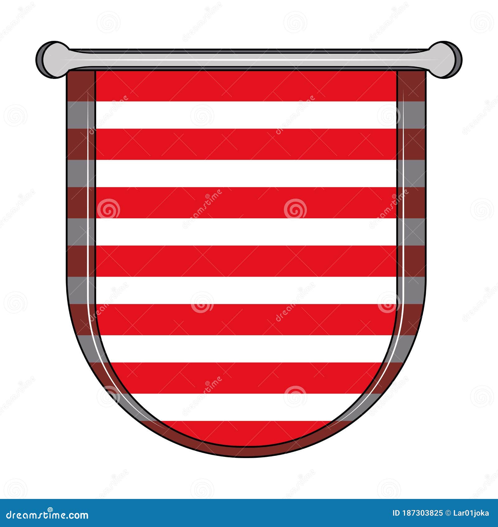 Flag shield icon stock vector. Illustration of star - 187303825