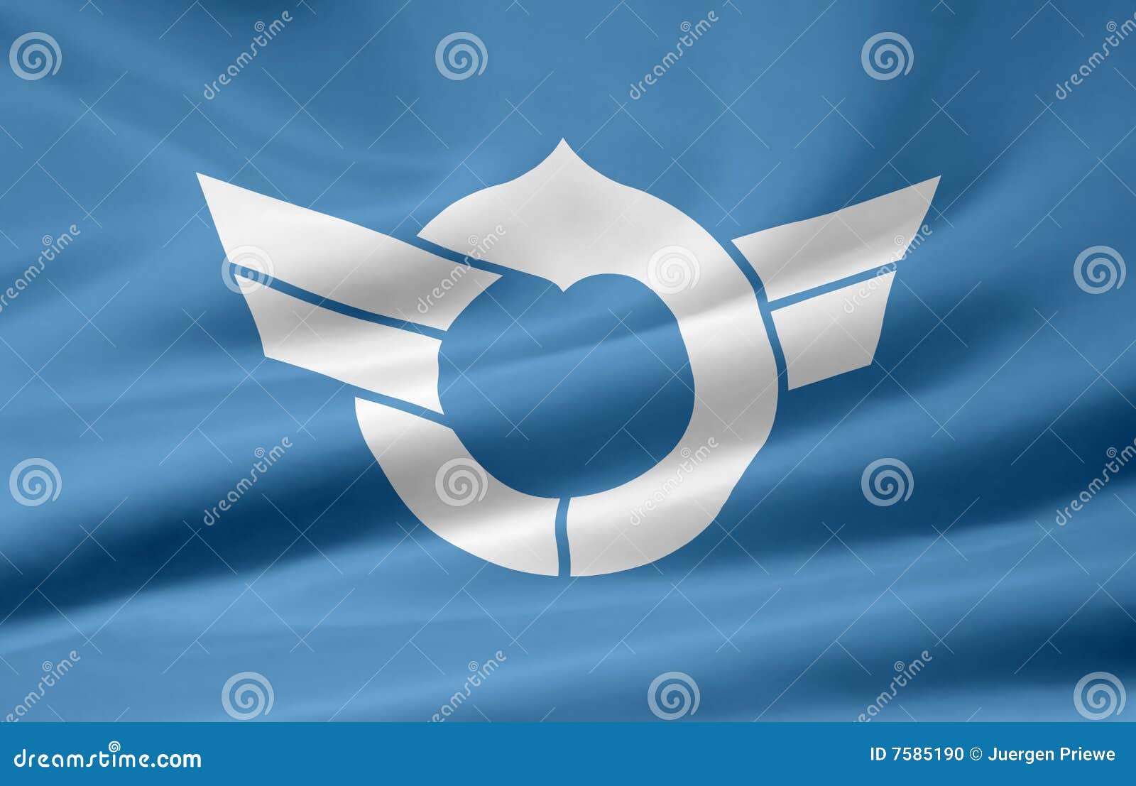 Flag of Shiga- Japan stock illustration. Illustration of shape - 7585190