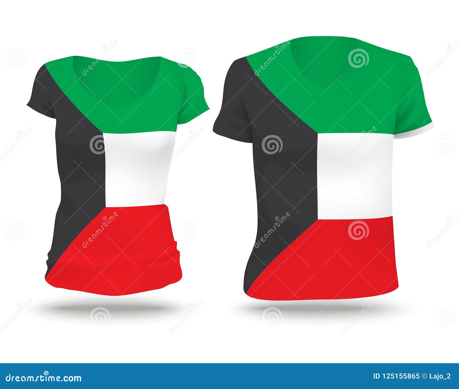 Flag Shirt Design of Kuwait Stock Vector - Illustration of athletic ...