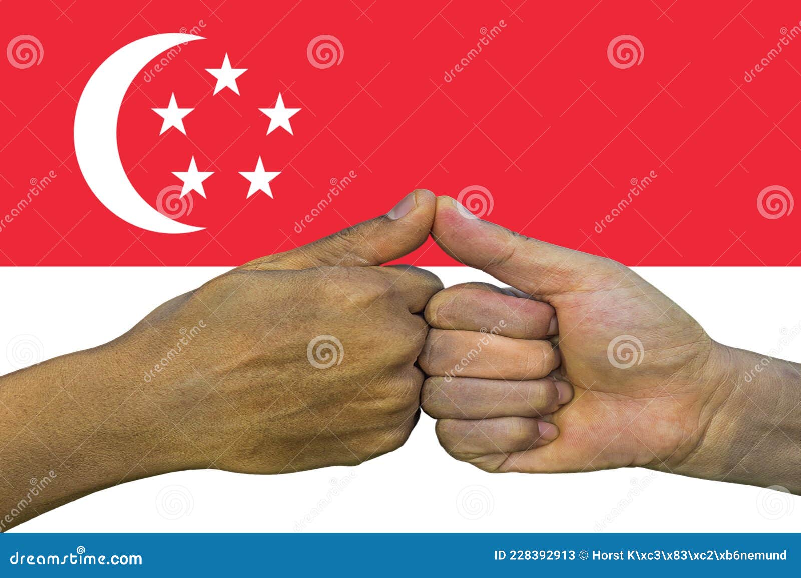 Flag of Singapore, Intergration of a Multicultural Group of Young ...
