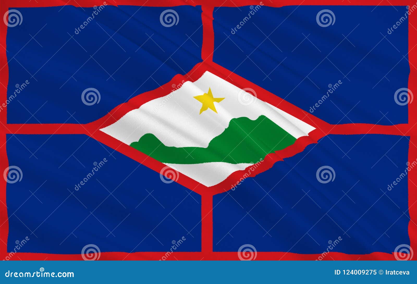 Flag of Sint Eustatius stock illustration. Illustration of flag - 124009275