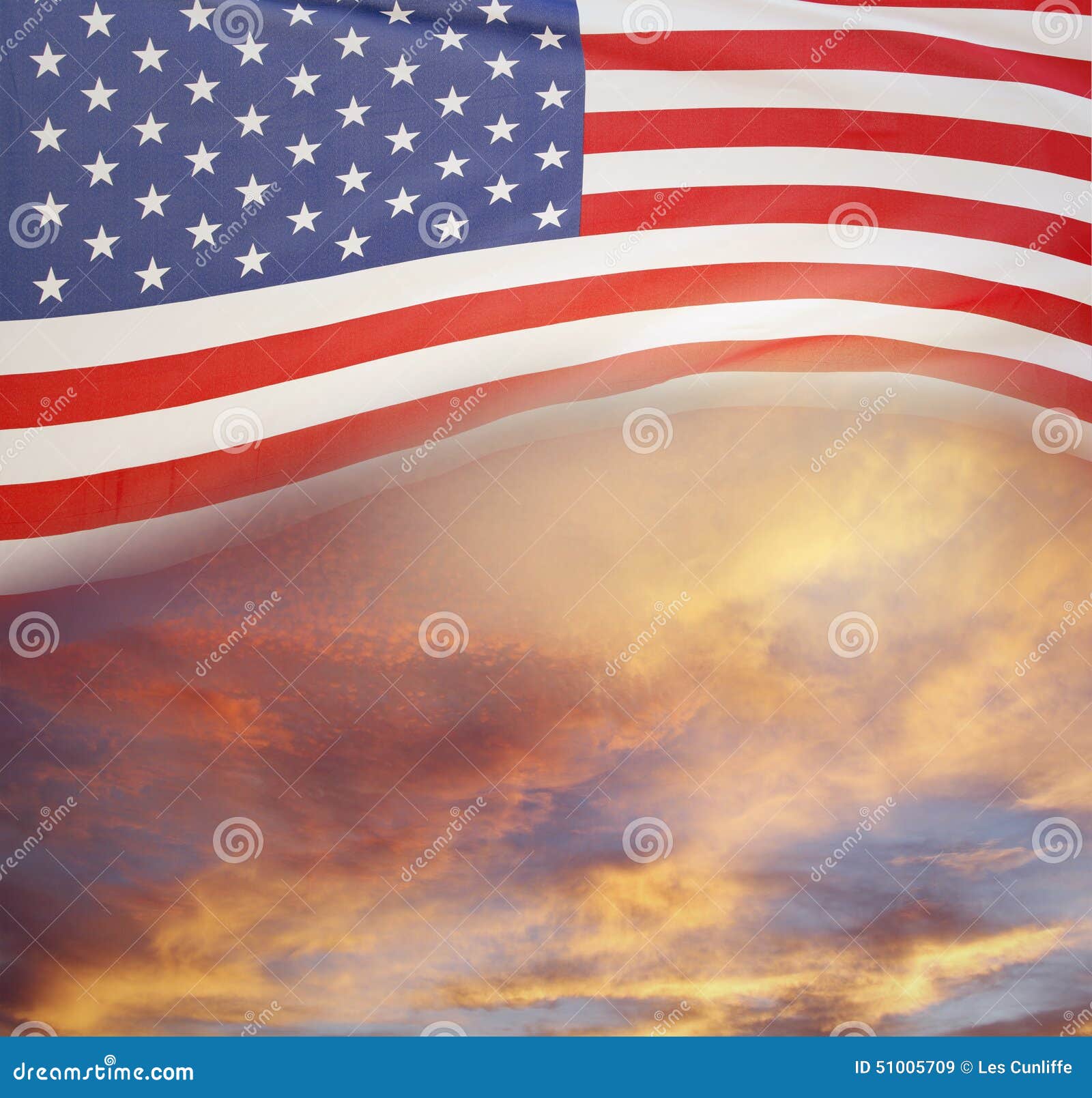 Flag and sky stock image. Image of america, national - 51005709