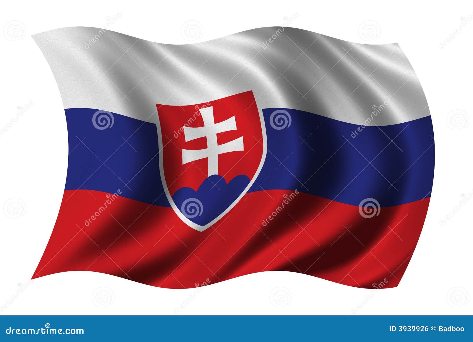 Flag of Slovakia stock illustration. Illustration of international ...