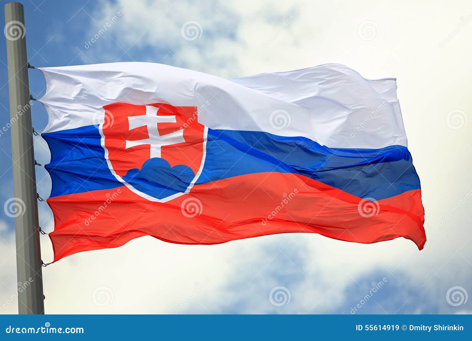 Flag of Slovakia stock image. Image of europa, carpathian - 55614919