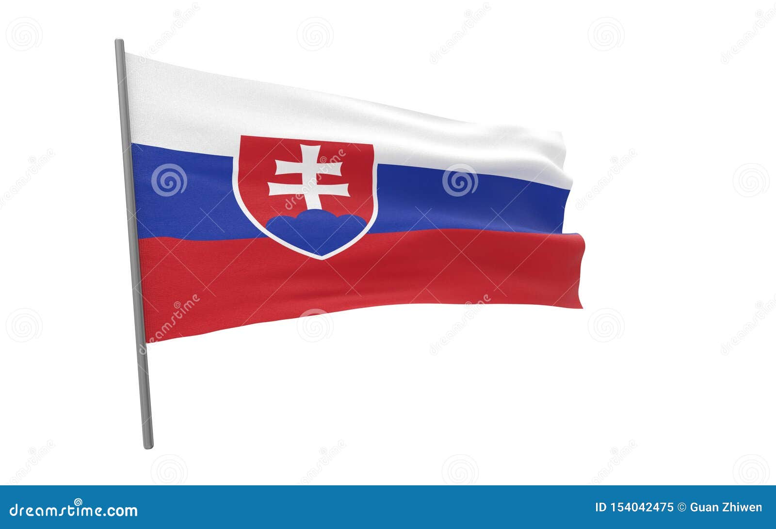Flag of Slovakia stock illustration. Illustration of world - 154042475