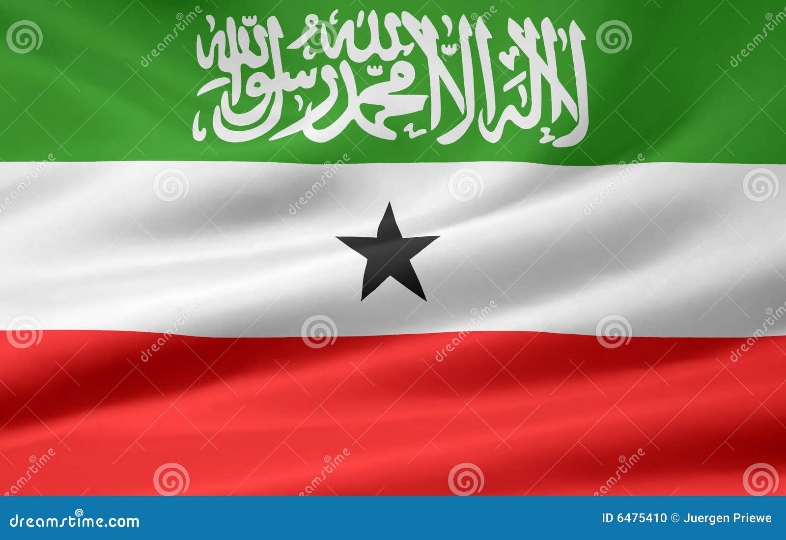 Flag of Somaliland stock illustration. Illustration of banner - 6475410