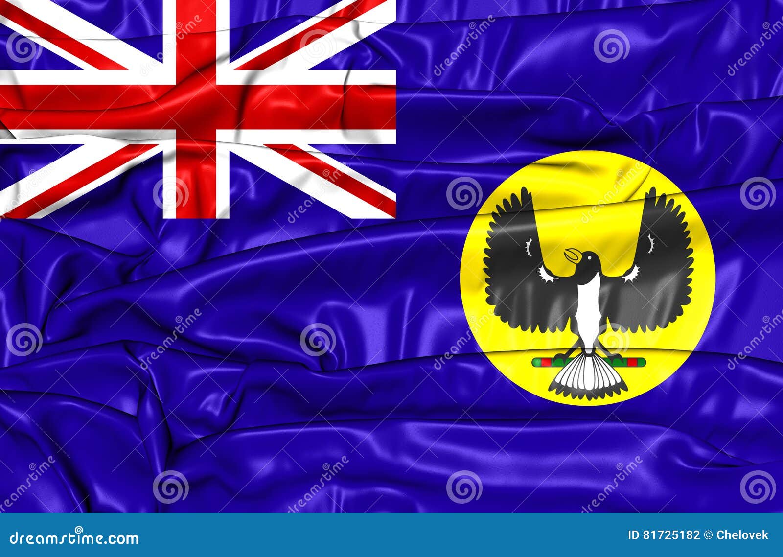 Flag of South Australia stock illustration. Illustration of flag - 81725182