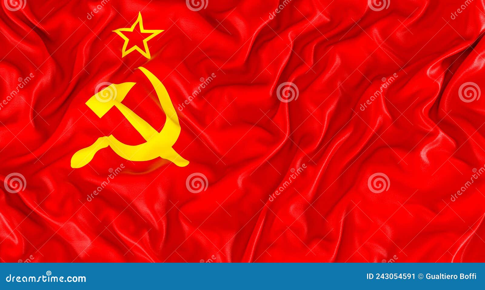 Flag of the Soviet Socialist Republic Stock Illustration - Illustration ...