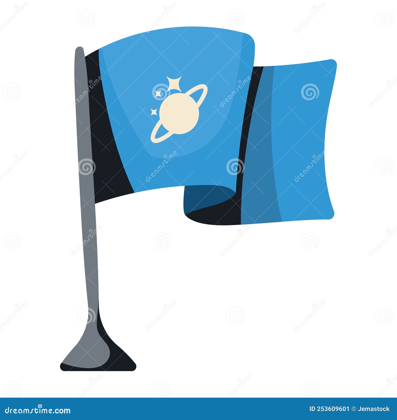 Flag space outer retro stock vector. Illustration of futuristic - 253609601