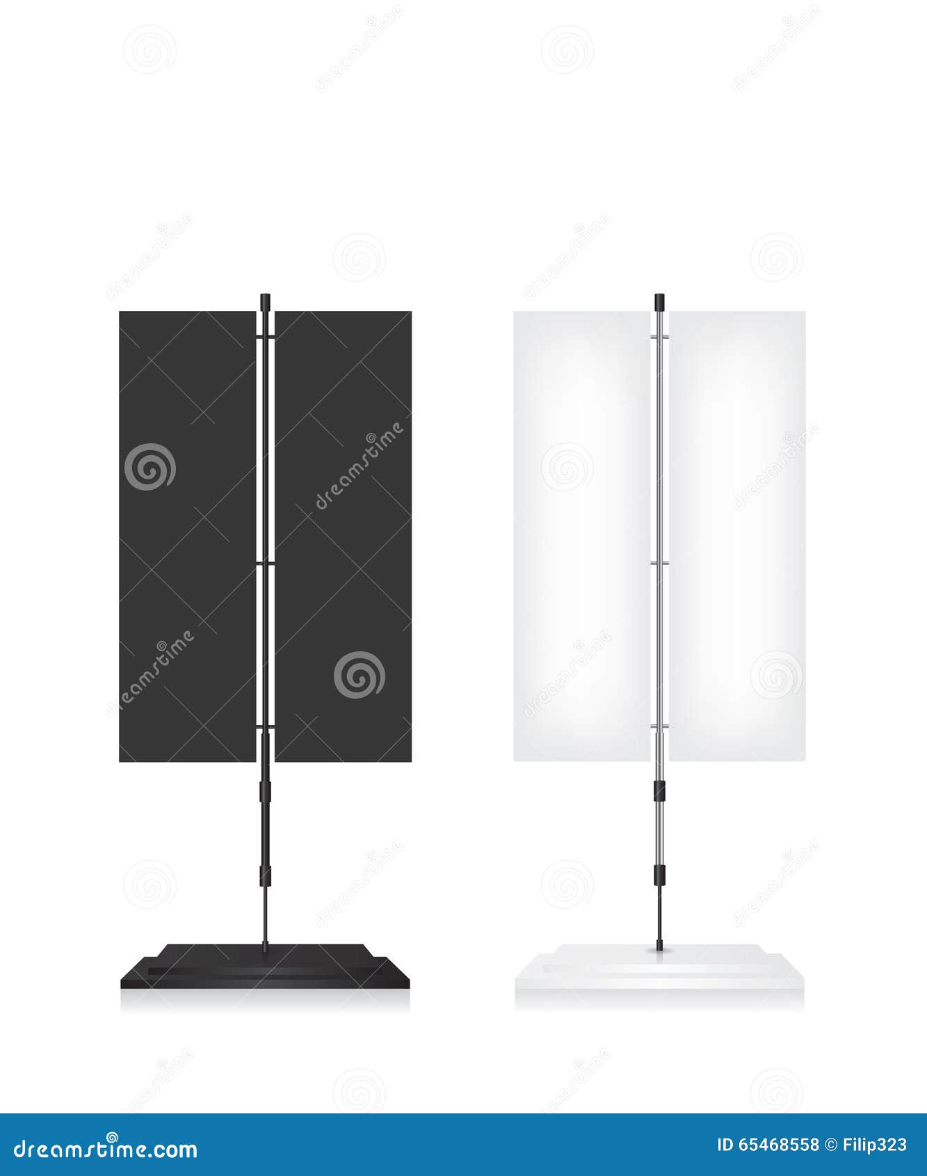 Flag Stand Banner on White Background Stock Vector - Illustration of ...