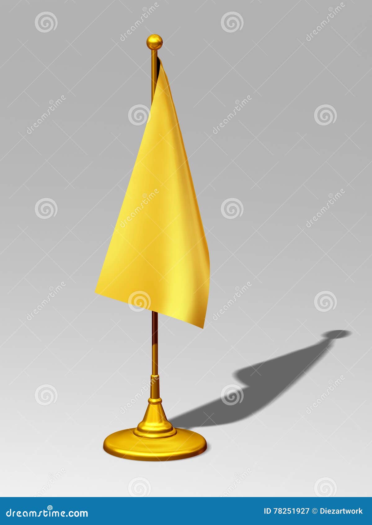 Flag stand stock illustration. Illustration of flag, gold - 78251927