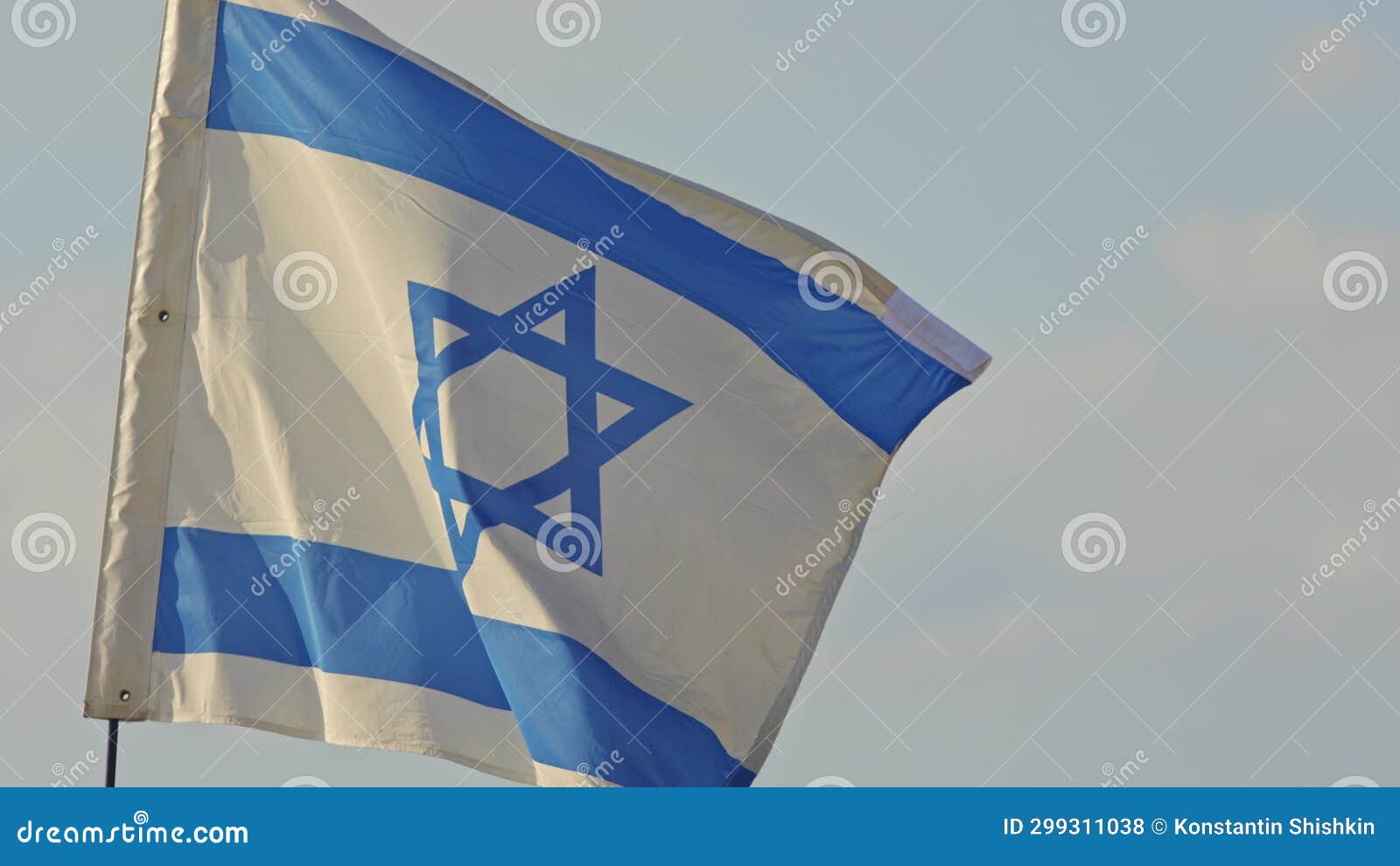 Flag of Israel with Star of David Stock Footage - Video of hexagram ...