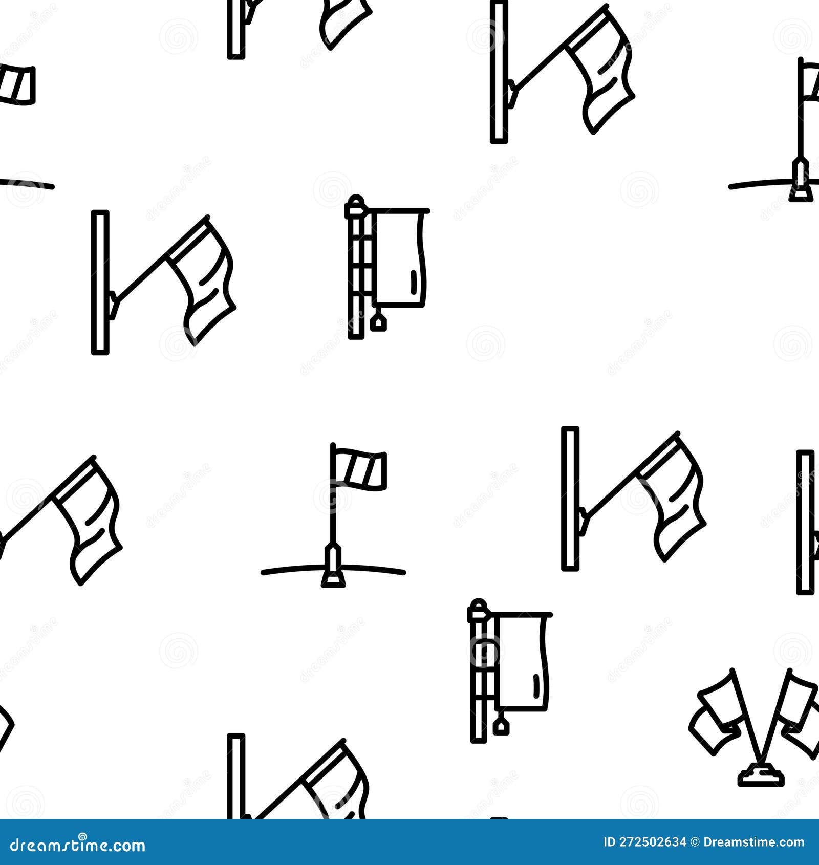 Flag Start Web Pennant Map Vector Seamless Pattern Stock Vector ...