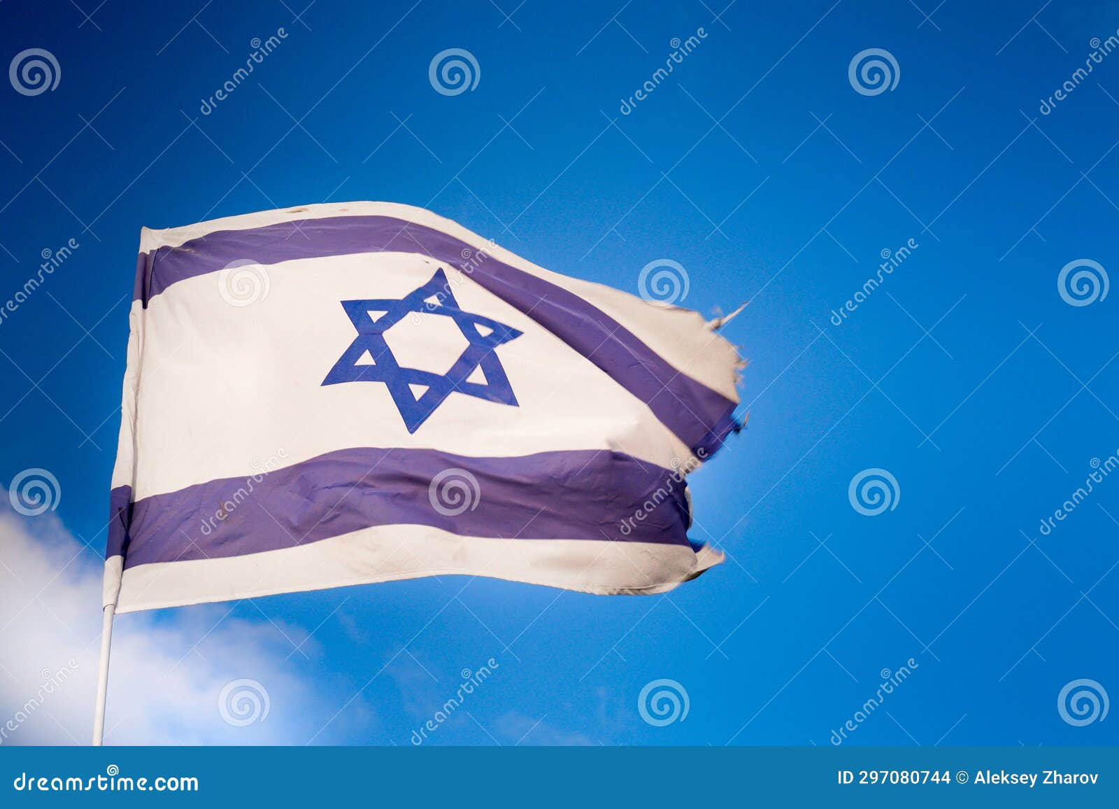 The Flag of the State of Israel Stock Photo - Image of beautiful ...
