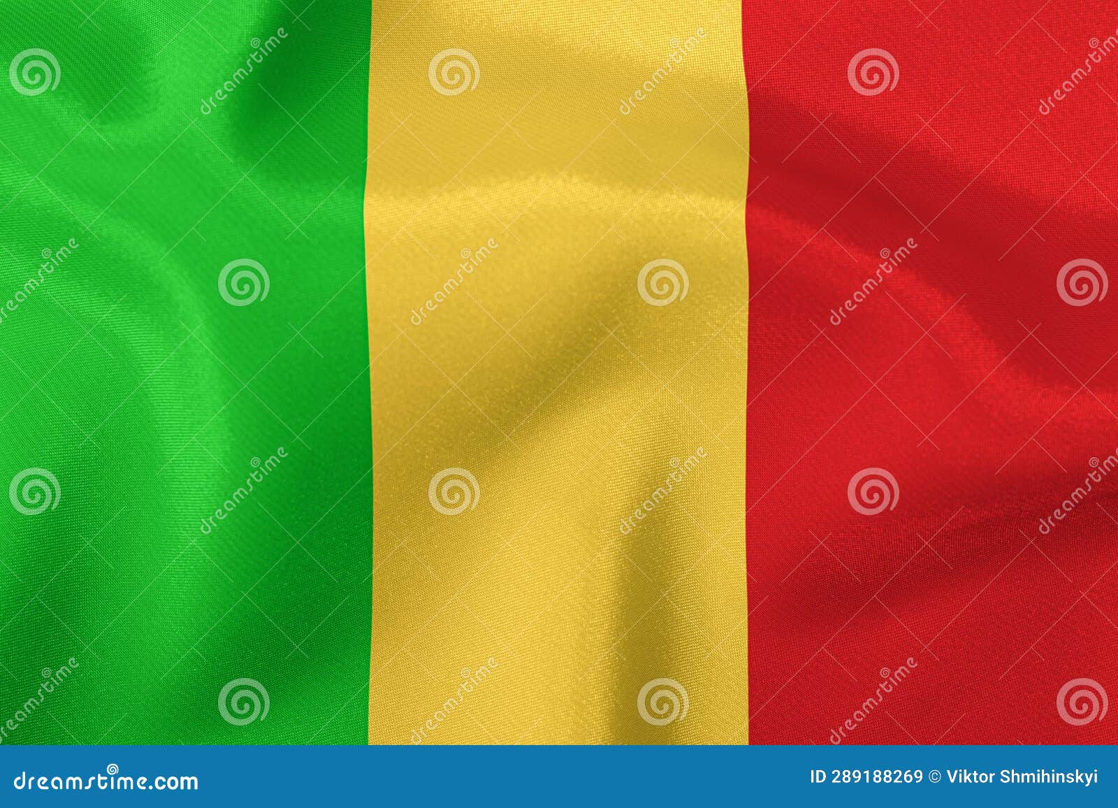 Flag of the State of Mali Close-up Stock Image - Image of silk, mali ...