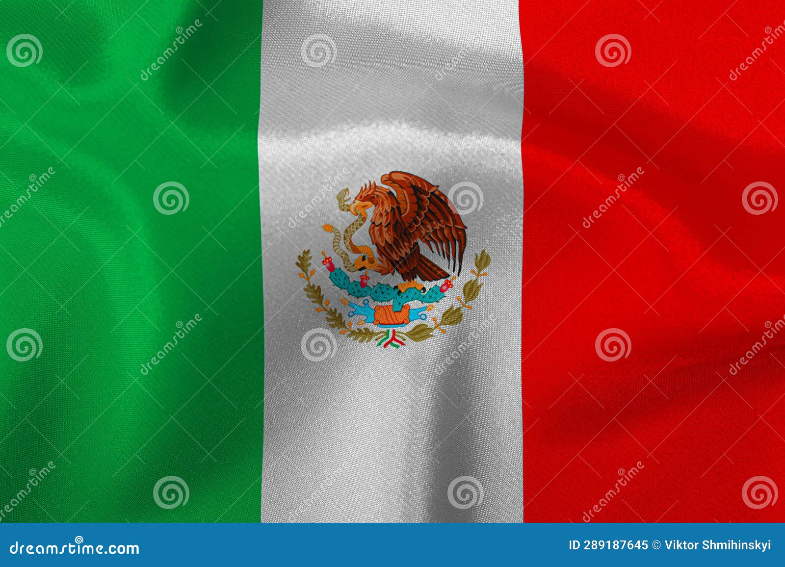 Flag of the State of Mexico Close-up Stock Image - Image of state ...