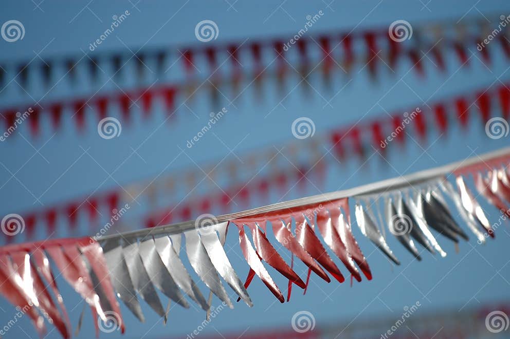 Flag streamers stock image. Image of carnival, fair, wave - 1171559