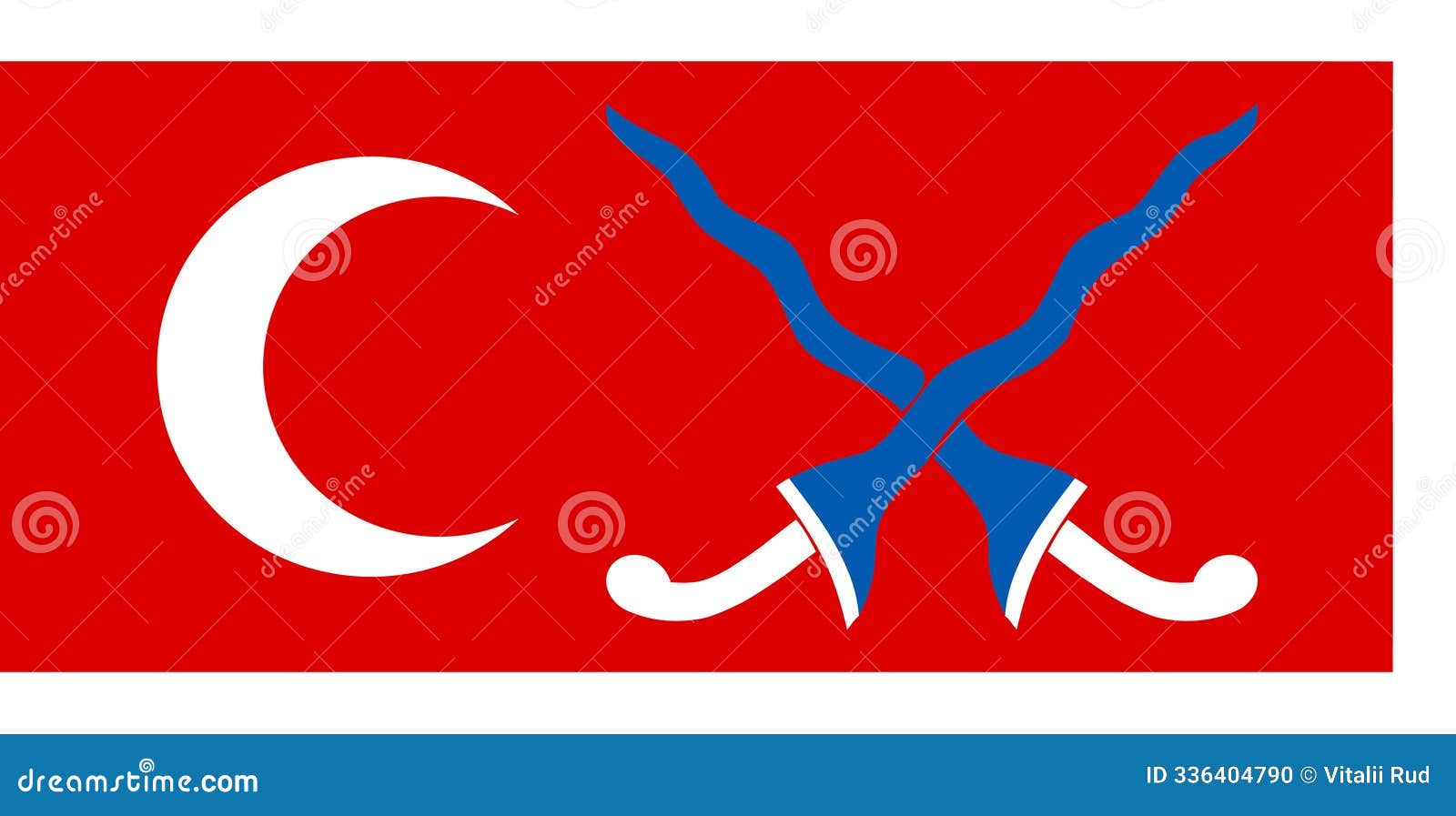 Flag Of Sultanate Of Zanzibar 1963, Africa At Cloudy Sky Background ...