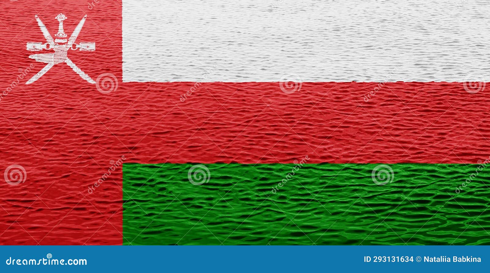 Flag of Sultanate of Oman on a Textured Background. Concept Collage ...