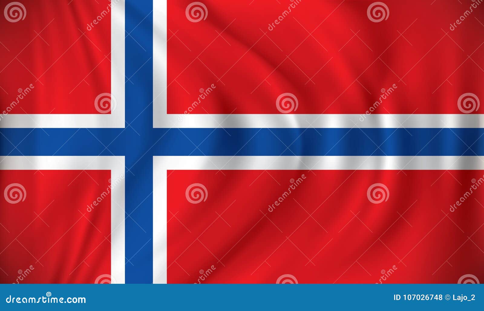 Flag of Svalbard stock vector. Illustration of patriotism - 107026748