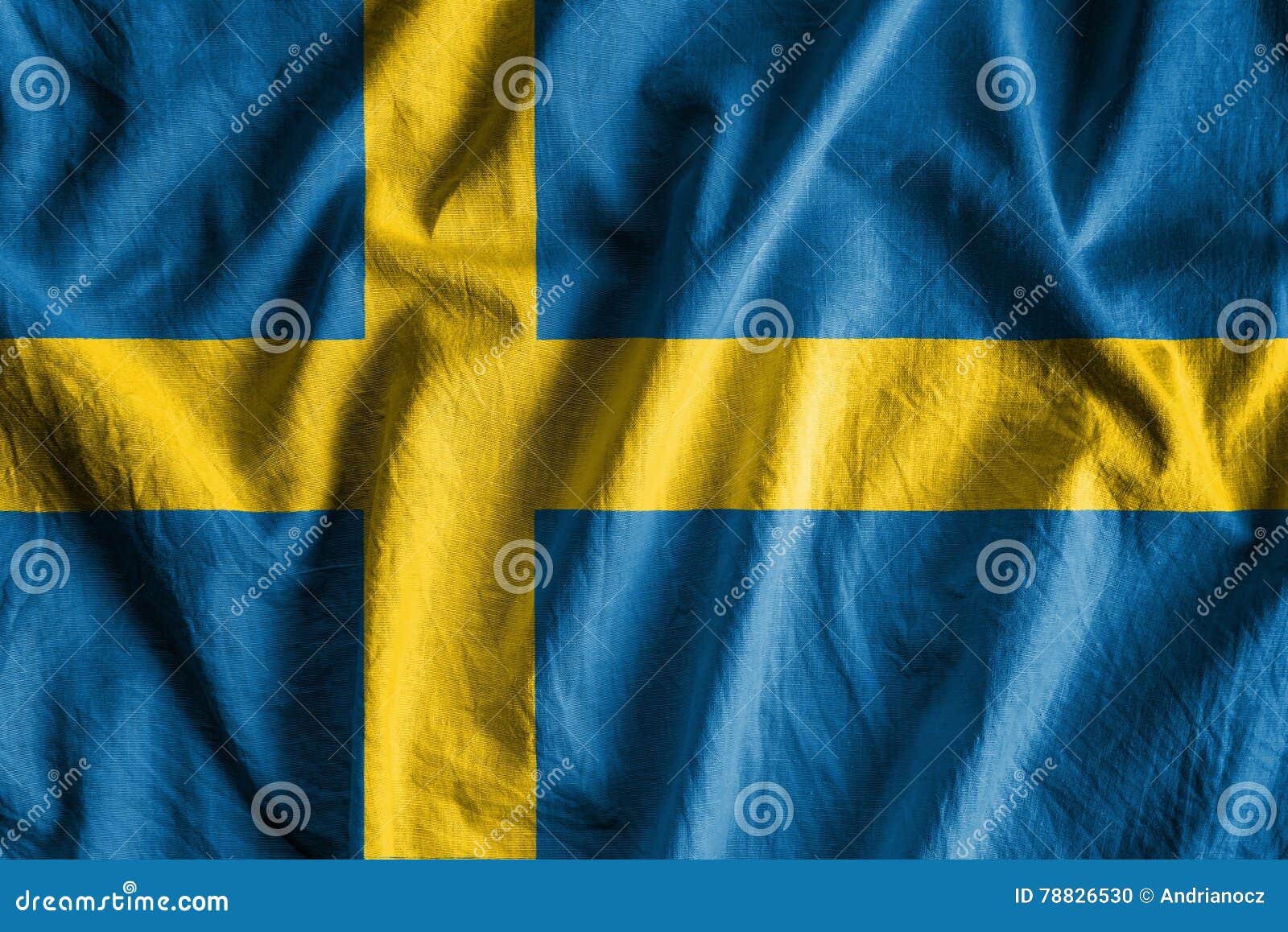 Flag of Sweden stock photo. Image of republic, flag, symbol - 78826530