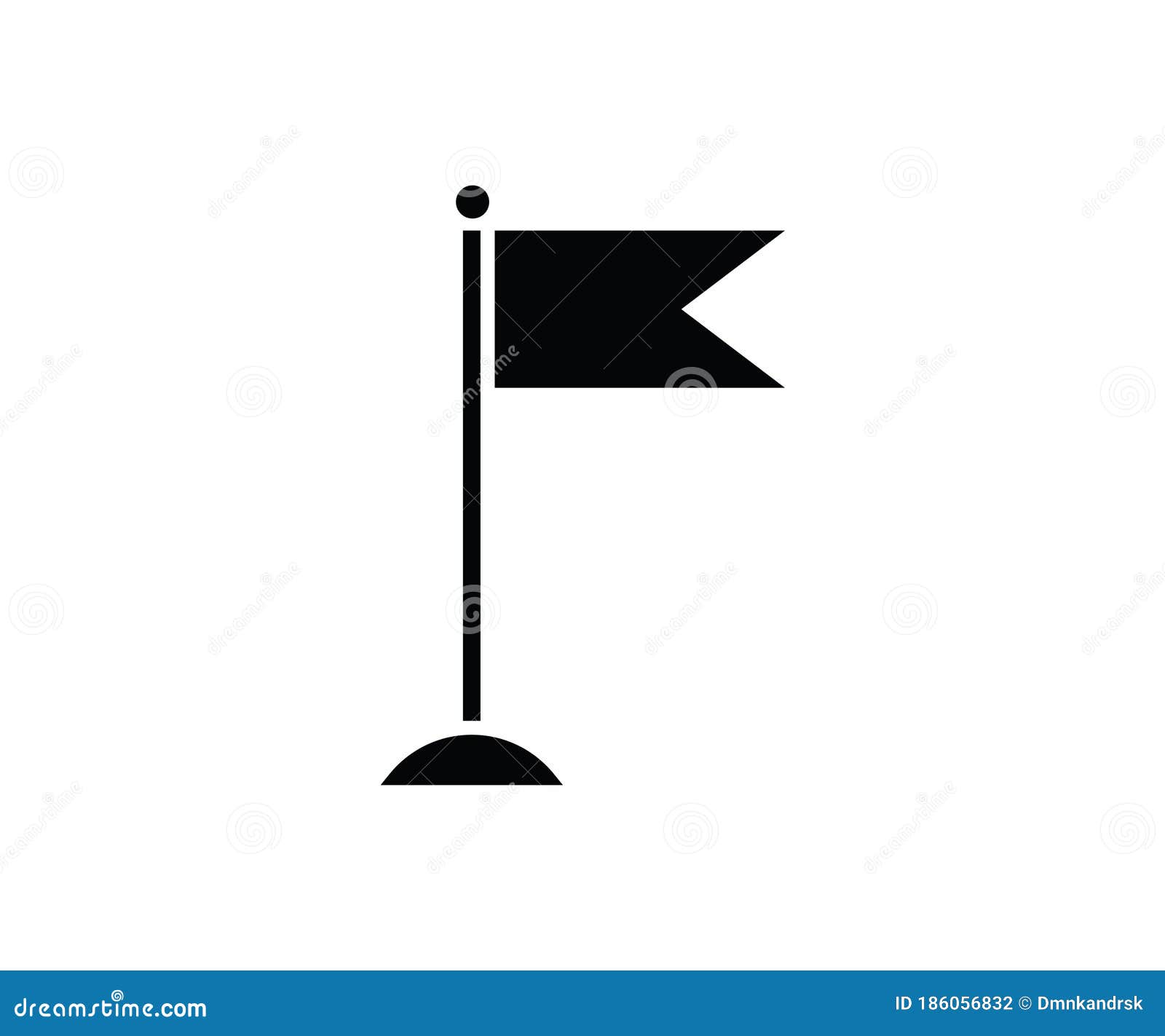 Flag symbol shape icon stock vector. Illustration of label - 186056832