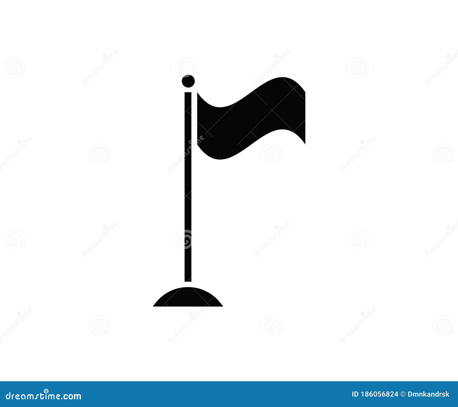 Flag symbol shape icon stock vector. Illustration of design - 186056824