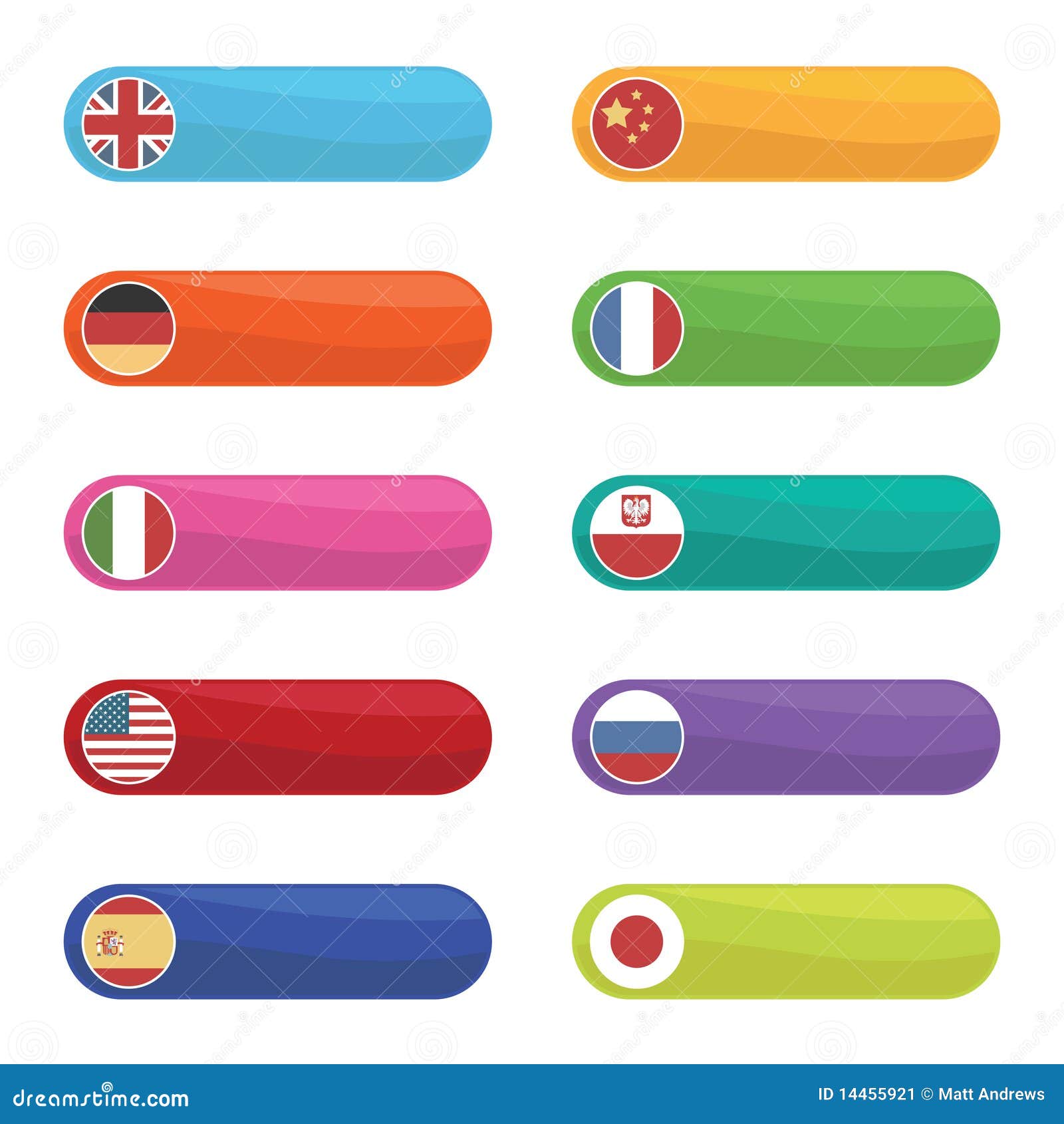 Flag tabs stock vector. Illustration of blank, patriotic - 14455921
