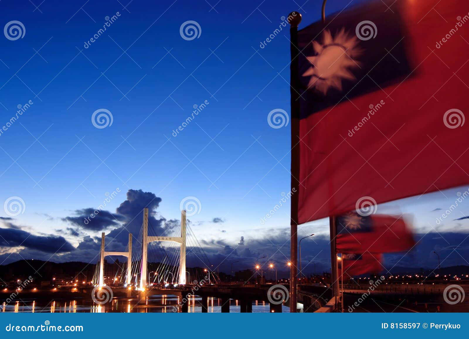 Flag of Taiwan stock image. Image of flying, taiwanese - 8158597