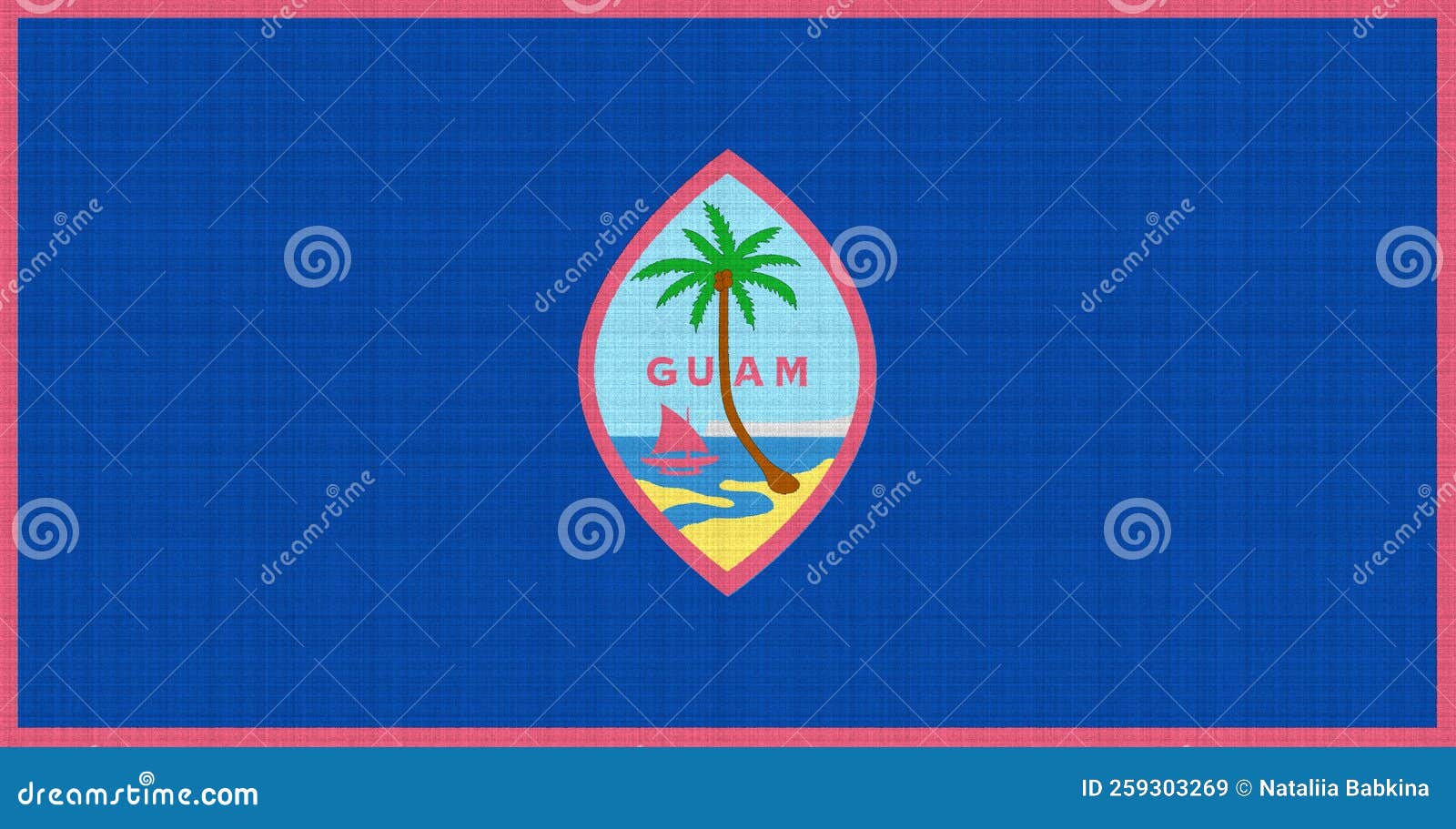 Flag Of The Territory Of Guam On The Texture Royalty-Free Stock Photo ...