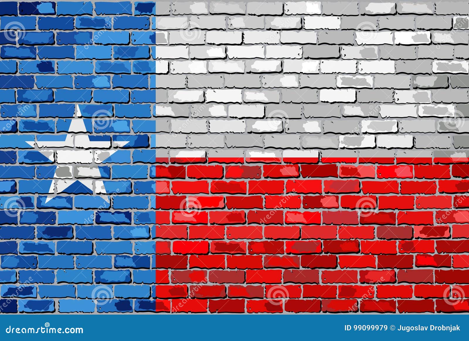 Flag of Texas on a Brick Wall Stock Vector - Illustration of square ...