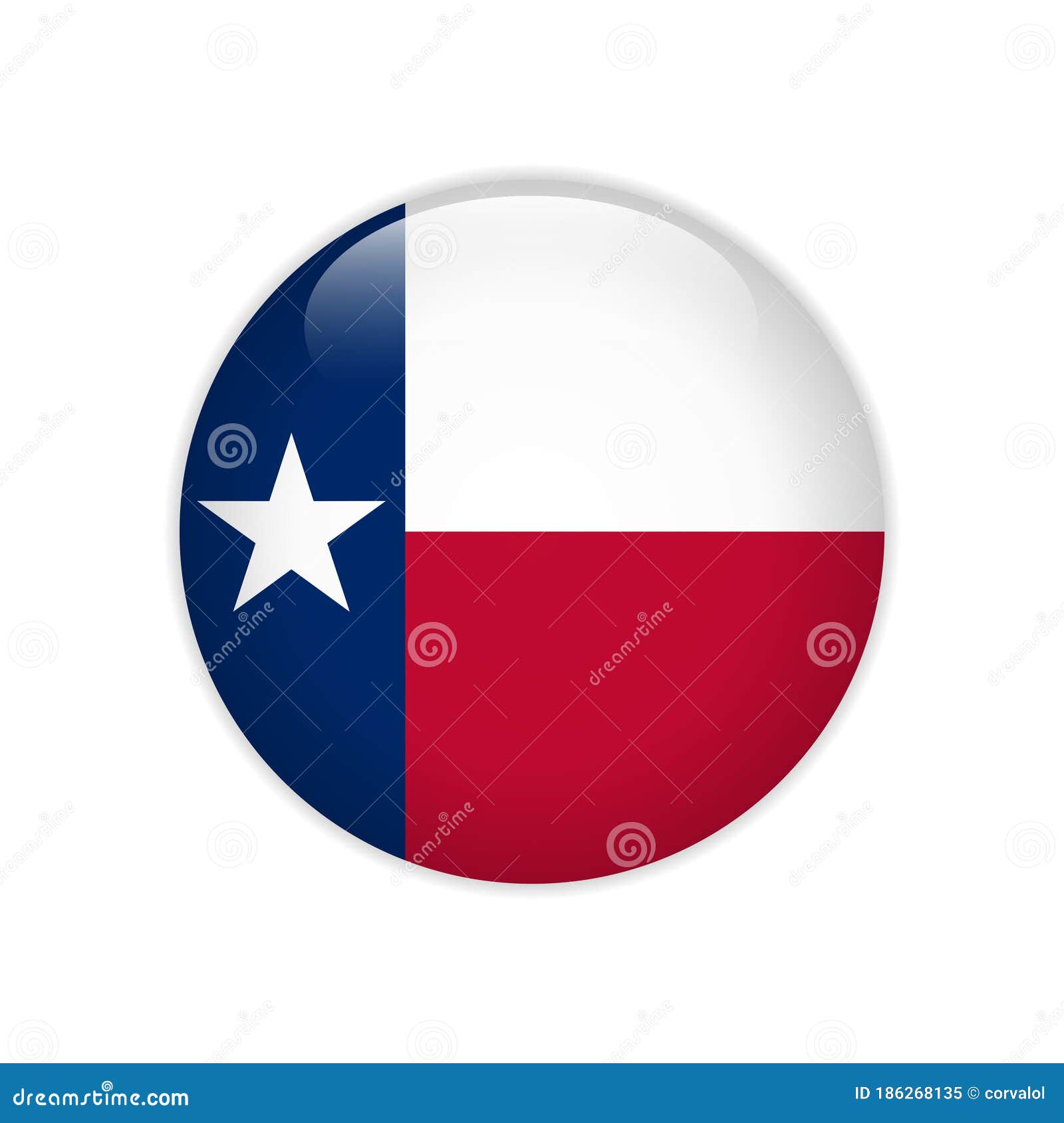 Texas State Flag Vector Illustration Stock Vector - Illustration of ...