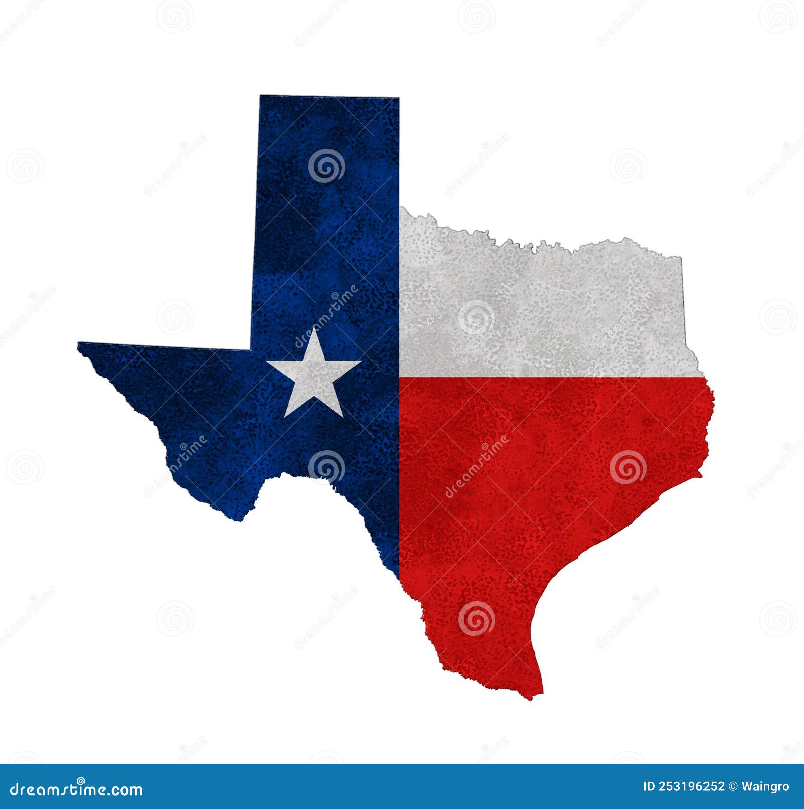 Flag of Texas within a map stock illustration. Illustration of houston ...