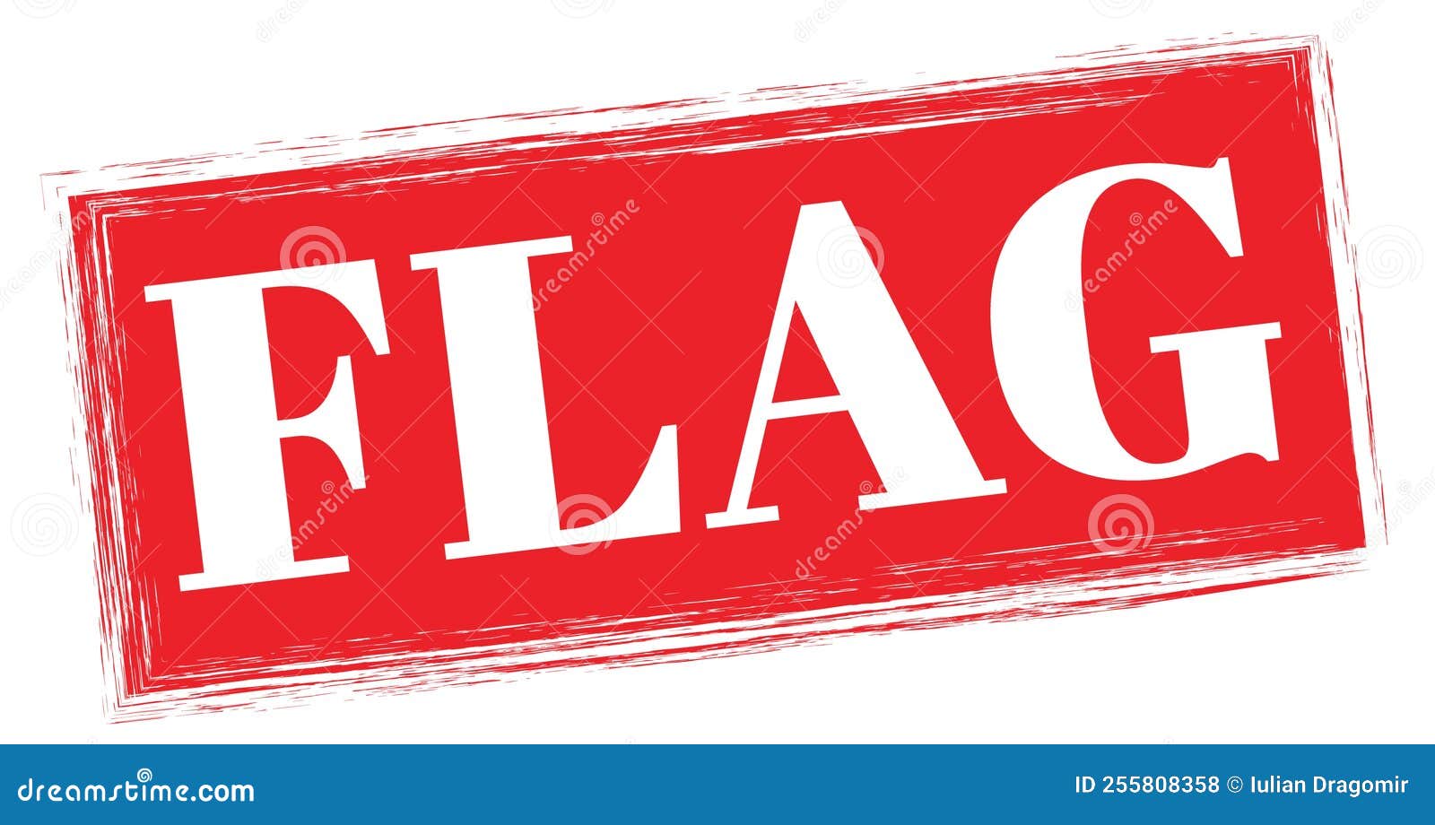 FLAG Text Written on Red Stamp Sign Stock Illustration - Illustration ...