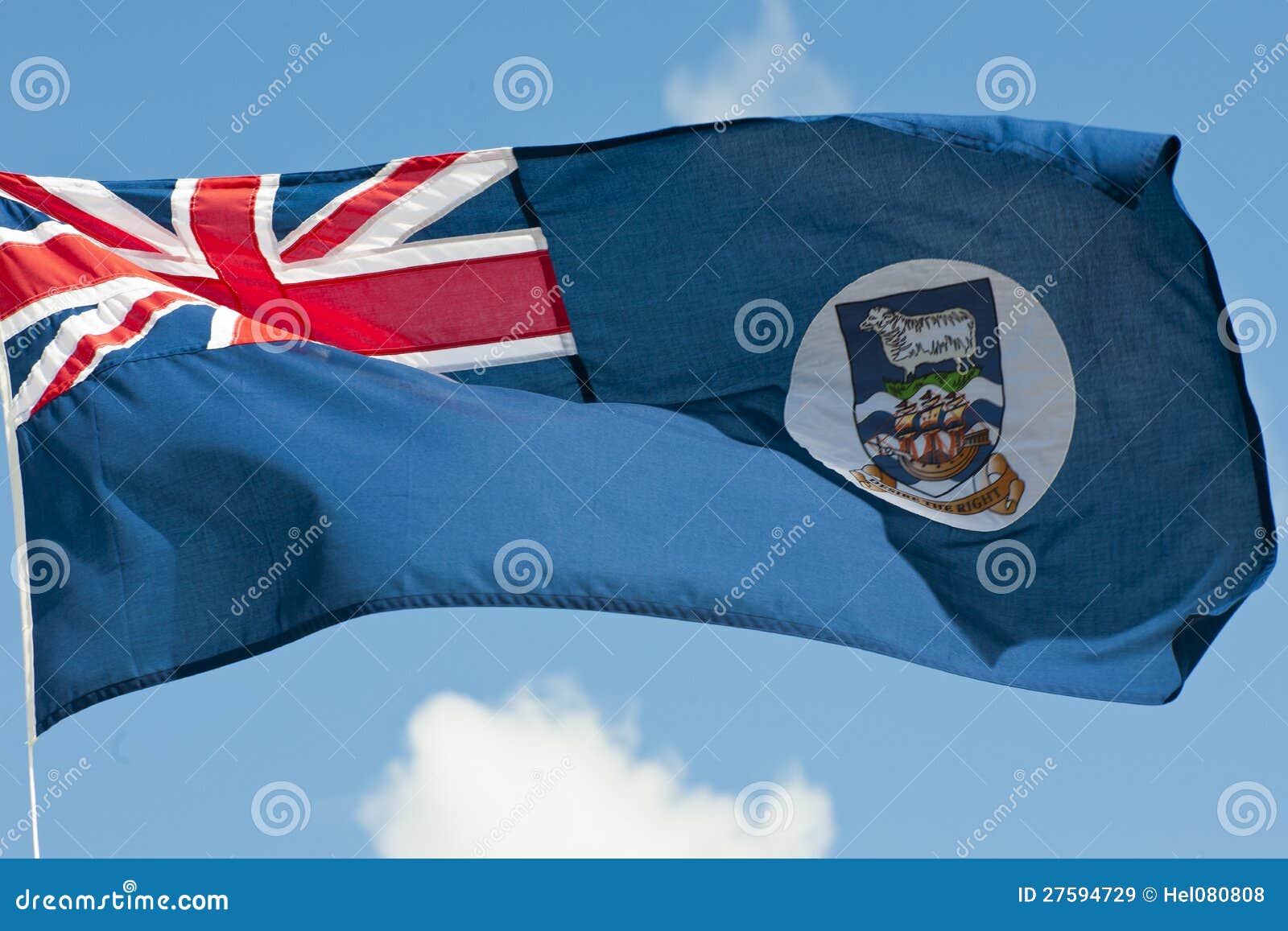 Flag Falkland Islands with Rules Stock Image - Image of jack, america ...
