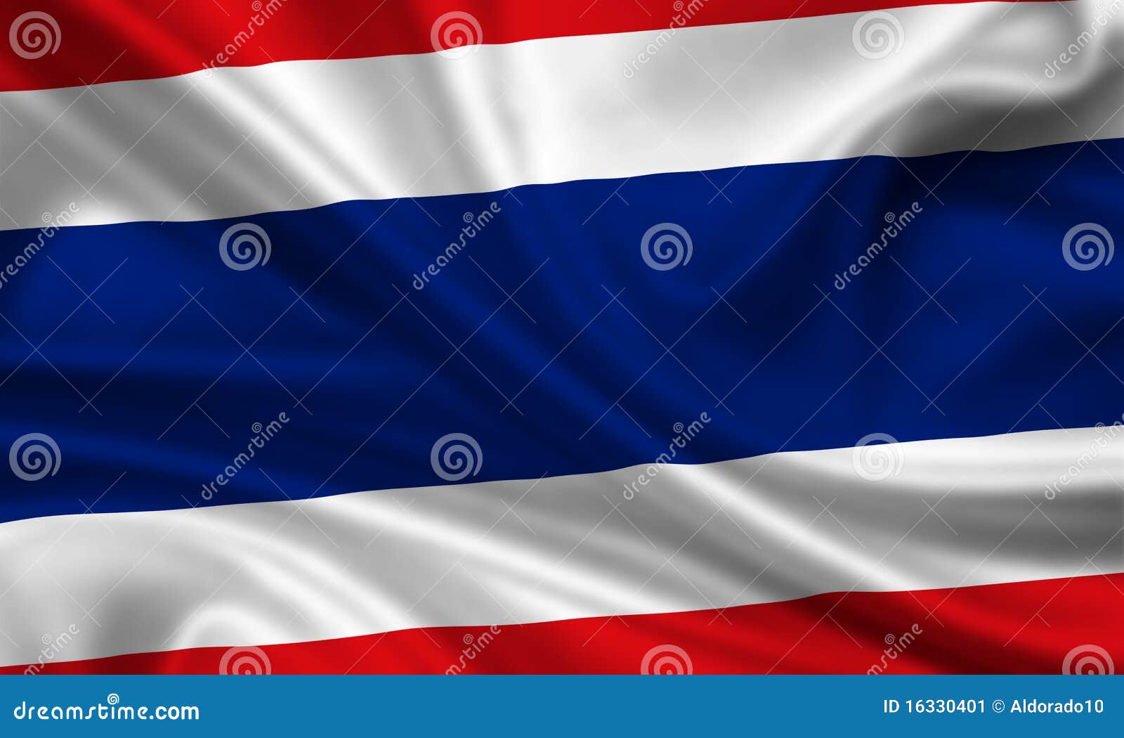 Flag of thailand stock illustration. Illustration of thailand - 16330401