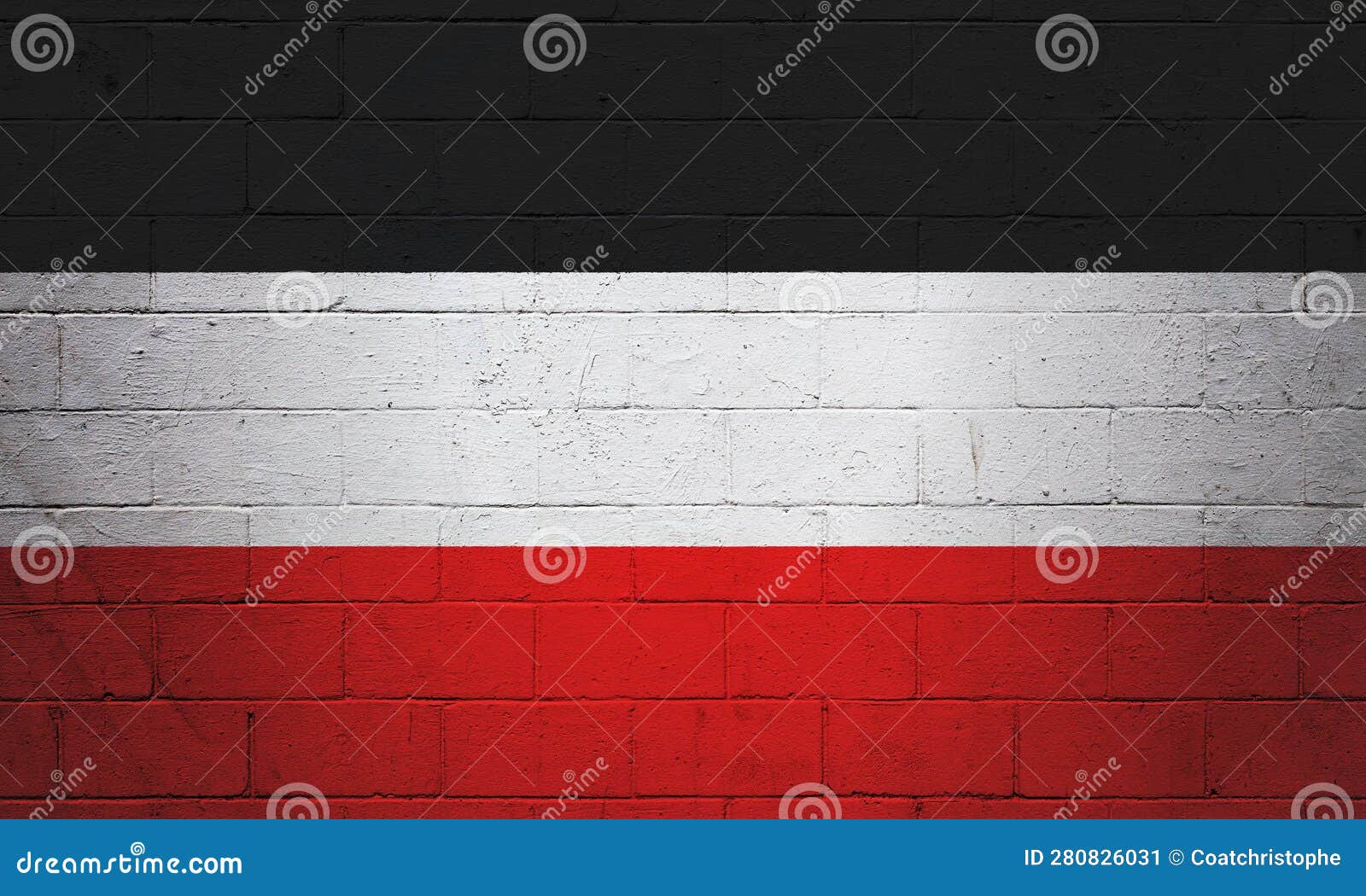 Flag of the Third Reich Painted on a Wall Stock Image - Image of paint ...