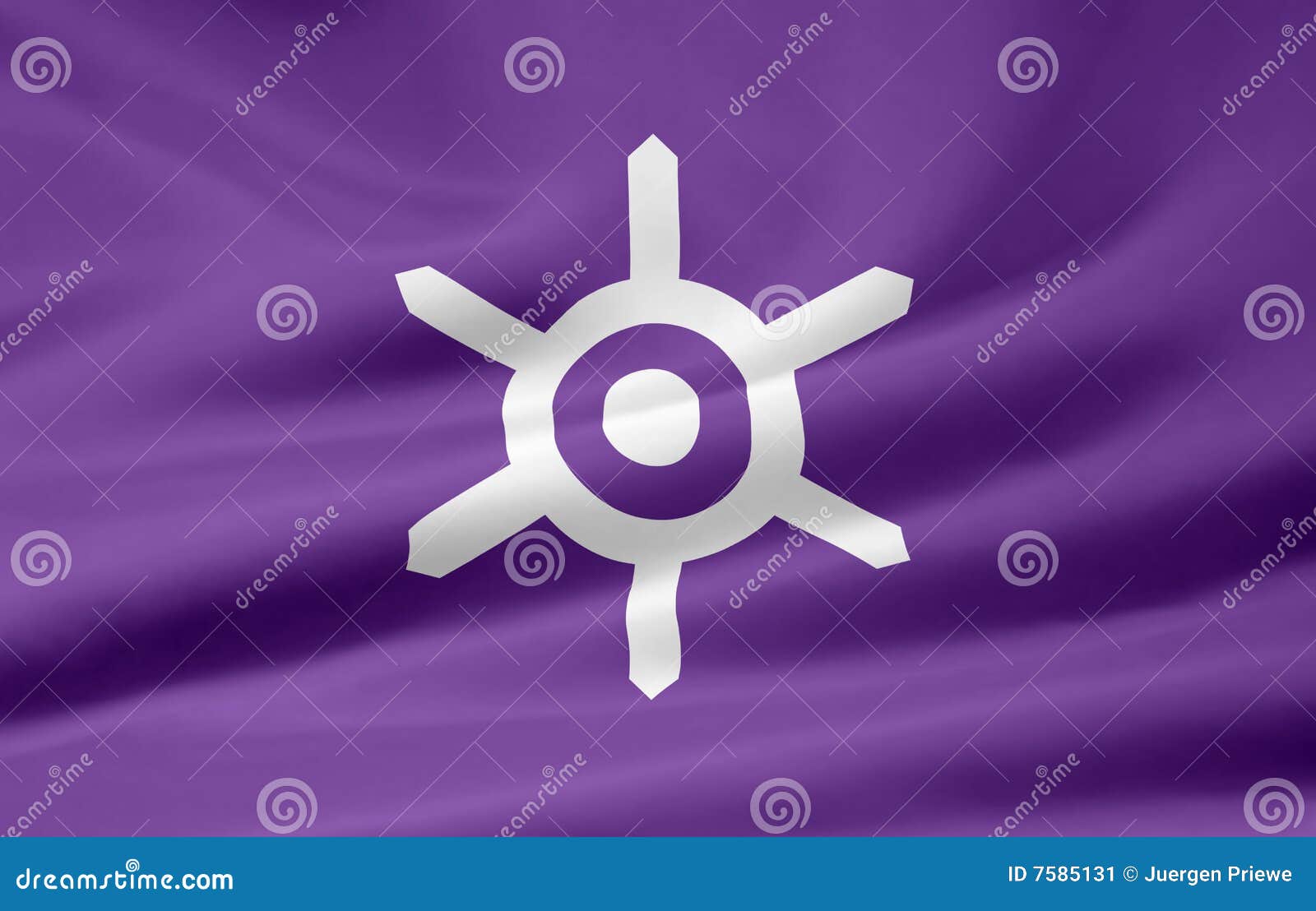 Flag of Tokyo - Japan stock illustration. Illustration of banner - 7585131