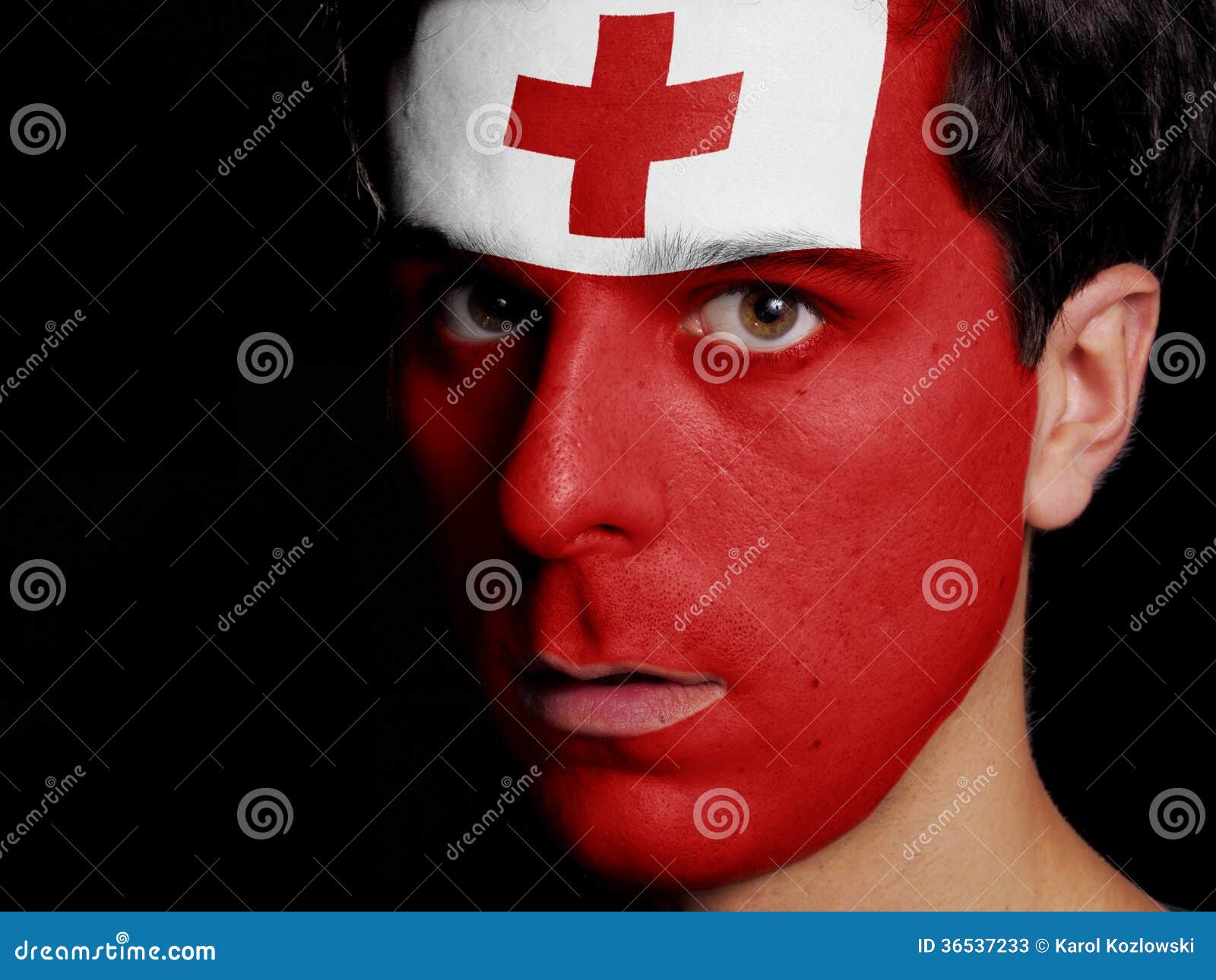 Flag of Tonga stock image. Image of adult, country, citizen - 36537233