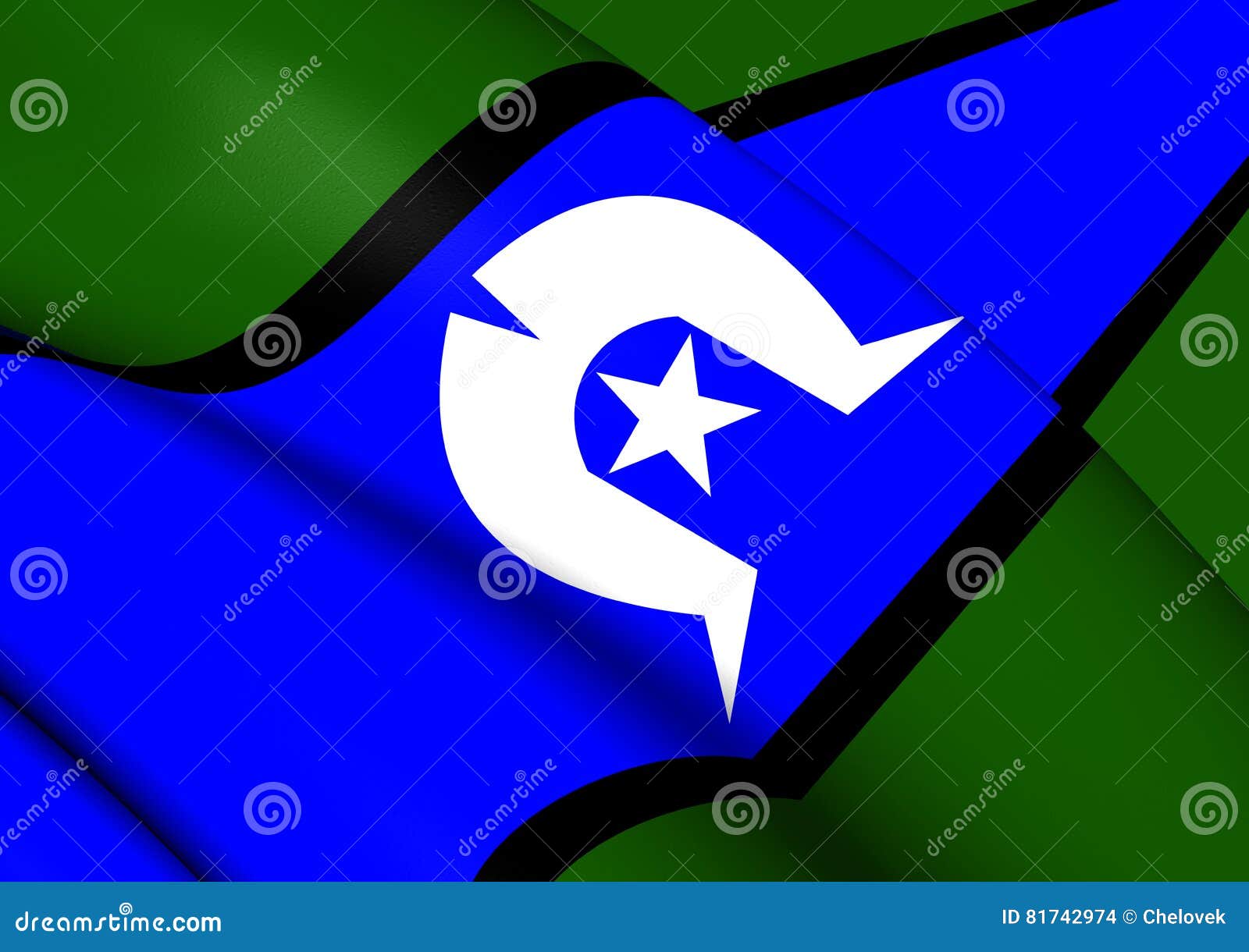 Torres Strait Islander Flag Border Grunge Cartoon Vector ...