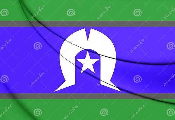 Flag of Torres Strait Islanders. Stock Illustration - Illustration of ...