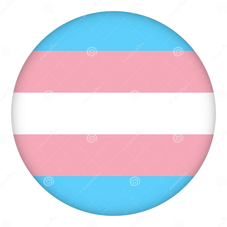 Flag Transgender Round Icon Round Badge Or Button Template Design